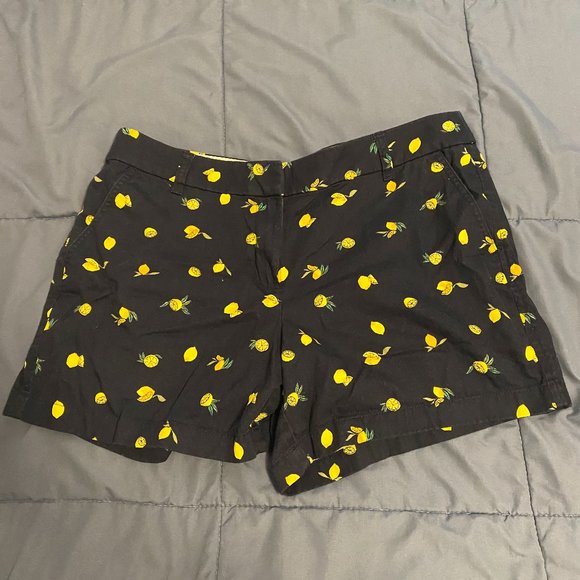 J. Crew | Shorts | J Crew Lemon Print Shorts | Poshmark